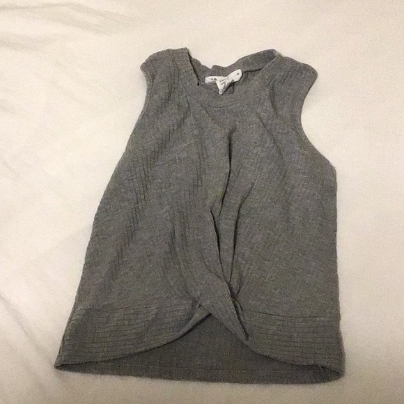 RSQ | Shirts & Tops | Rsq Grey Knit Twist Top | Poshmark
